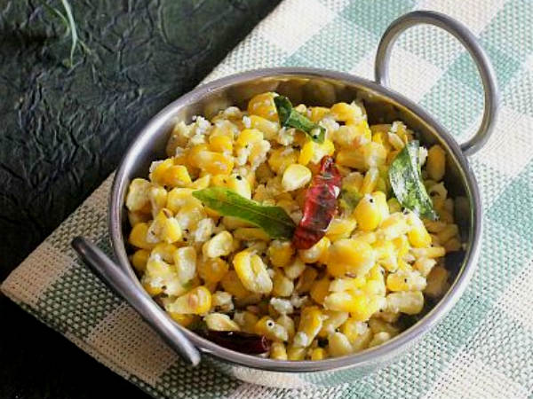 ஸ்வீட் கார்ன் சுண்டல் | Sweet Corn Sundal For Navratri - Tamil BoldSky