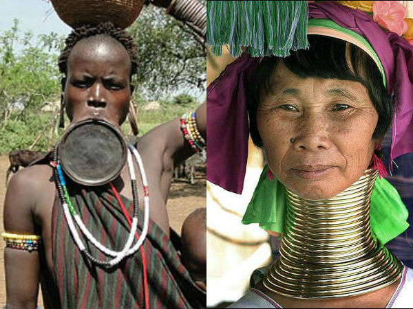 பெண்களின் உடலமைப்பை மாற்றும் உலகின் வினோதமான சடங்கு முறைகள்!! | The ...