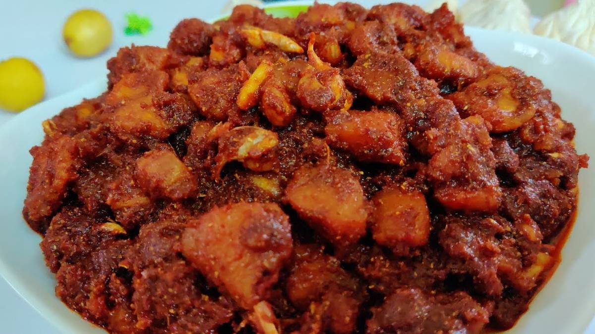 சன்டே ஸ்பெஷல்: ஆந்திரா சிக்கன் ஊறுகாய் | Andhra Chicken Pickle Recipe ...
