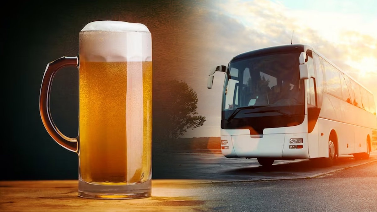 போவோமா 'பீர் பஸ்'ஸில் ஊர்கோலம்... இளைஞர்கள் வயிற்றில் பீர் வார்க்க ...